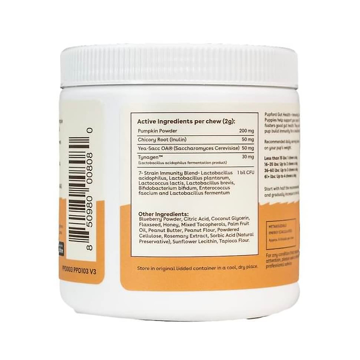 Pupford Gut Health & Immunity Supplement for Puppies and Adult Dogs, Made in The USA, Vet Approved, No Artificial Flavors, Peanut Butter and Jelly, Net Wt. 4.2 oz (120g) (Pack of 2)