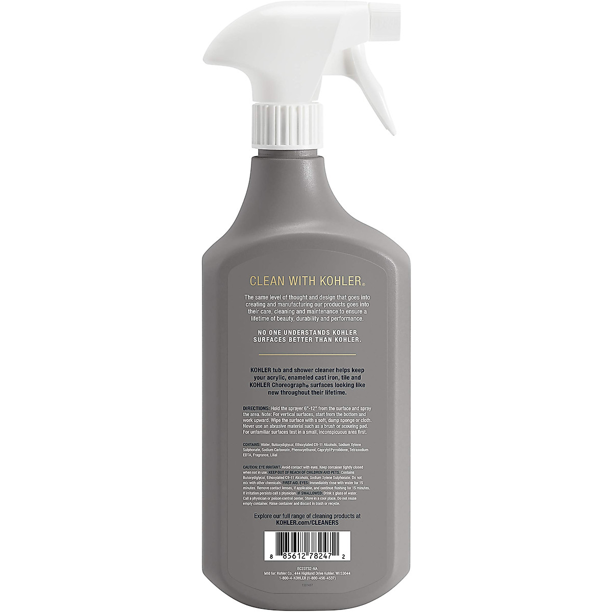 Kohler K-EC23732-NA Tub and Shower Cleaner, Bathroom Cleaner, 28 FL Oz