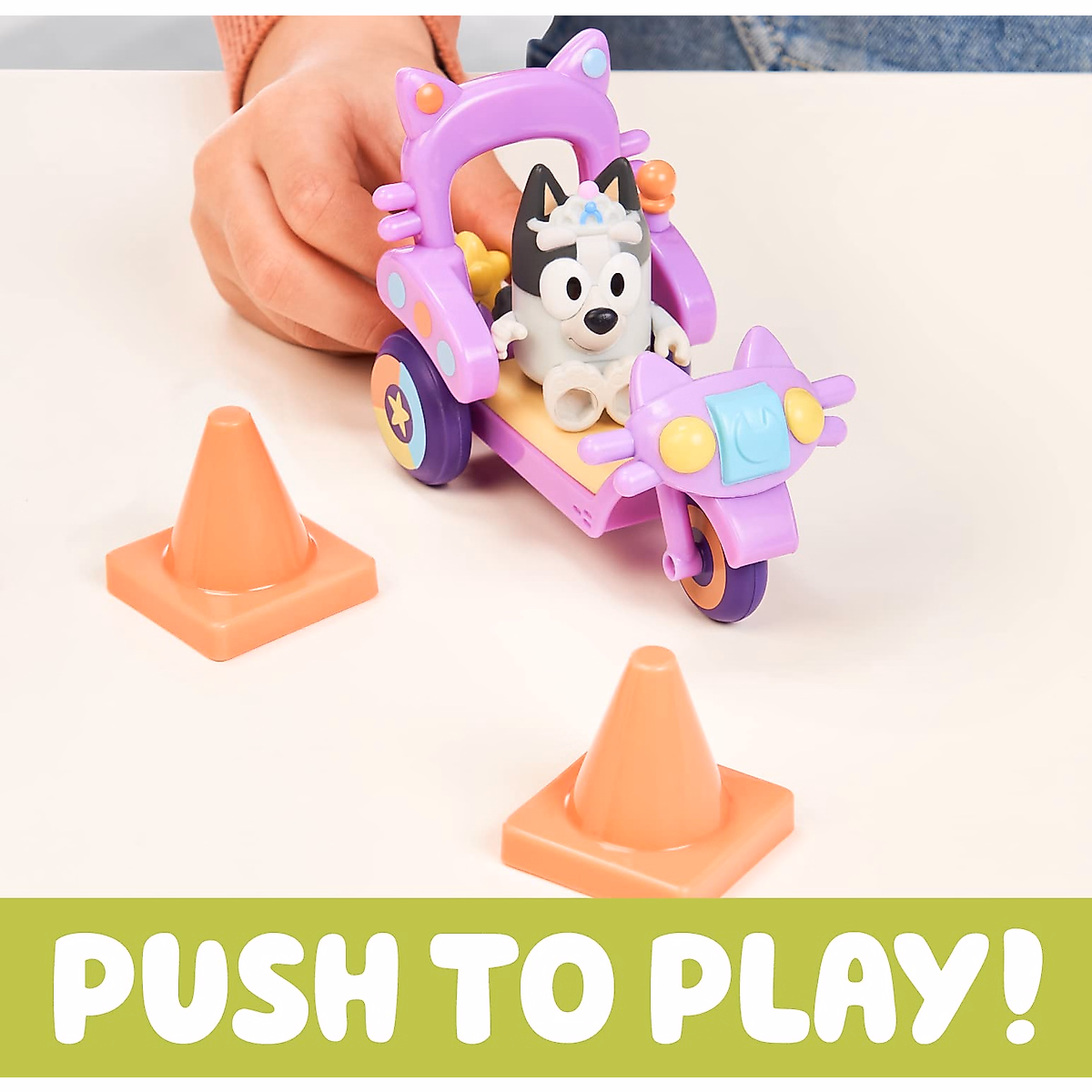 Bluey - Muffin's Cat Squad Bike with 2.5" Muffin Figure, Multicolor (17131)