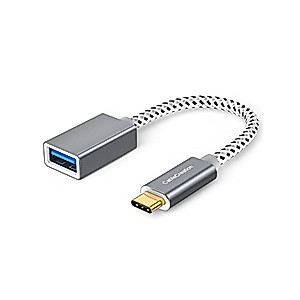 CableCreation USB to USB C Adapter(0.5FT/0.15M), USB C OTG Cable,Type C to USB A Female Connector Compatible with MacBook Pro Air,iPad Mini/Pro,XPS,Galaxy S22