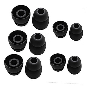 5 Pairs Replacement Double Flange Eartips Earbuds Eargels for Beats by dr dre Powerbeats 2 Powerbeats2 Wireless Powerbeats3 Wireless Earphones