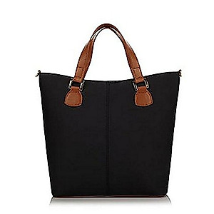 JOY & IMAN Alexandria Leather Tote Crossbody Zip Pockets Cognac NEW 539-083