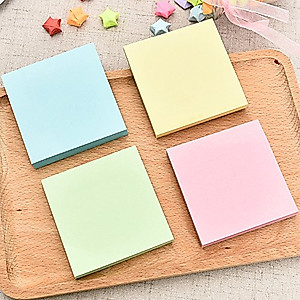 Early Buy 6 Candy Color Sticky Notes Self-Stick Notes 3 in x 3 in, 100 Sheets/Pad, 12 Pads/Pack in Box
