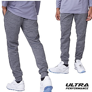 Ultra Performance 3 Pack Mens Open Bottom Sweatpants with Pockets, Casual Sweatpants for Men