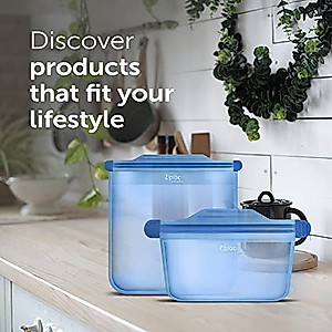 Ziploc Endurables Pouch and Containers Variety Pack, Reusable Silicone Bags and Food Storage Meal Prep Containers for Freezer, Oven, and Microwave, Dishwasher Safe