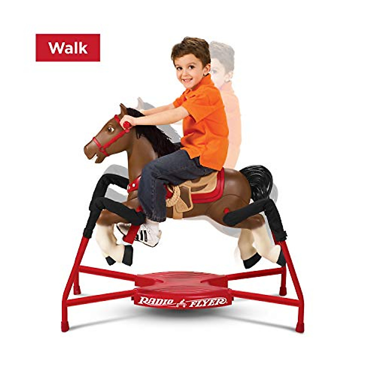 Radio Flyer Blaze Interactive Riding Horse, Brown Ride On Toy