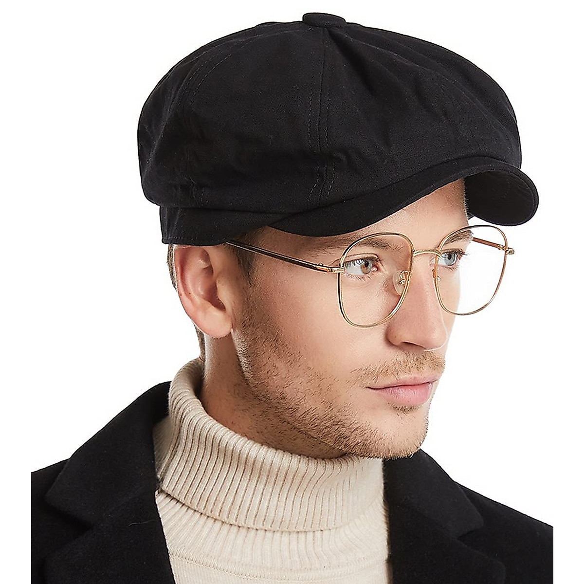 CLAPE Ivy Cabbie Cap Peaky Newsboy Hunting Beret Flat Herringbone Ascot Octagonal Sun Hat Baker Boy Beret Gatsby Golf Cap Classic Driving Hat