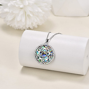 CUPENDA Pentagram Necklace Sterling Silver Pentacle Pagan Pendant Wiccan Jewelry Gifts for Women