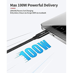 NIMASO [USB-IF Certified] Thunderbolt 4 Cable 3.3ft 40Gbps USB 4 Cable, USB C Display Cable with 8K Video and 100W Charging, Compatible with MacBook Pro, iMac, iPad, Thunderbolt 3 Cable, Hub,USB-C