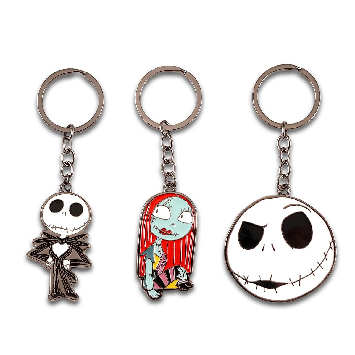 Fast Forward New York Nightmare Before Christmas Preschool Backpack for Kids, Toddlers - 4 Pc School Supplies Bundle with Jack Skellington 10'' Mini Boys and Girls, Stickers, Keychain, More