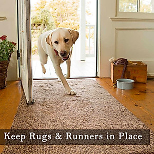 Rose Home Fashion RHF Non-Slip Area Rug Pad Round 4' - Protect Floors While Securing Rug and Making Vacuuming Easier Round 4'
