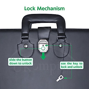 UK EMPIRE GROUP Masonic Apron and Chain Collar Case Leather Past Master (Embroidered) MM, Provincial Size – Freemason Carrying Bags (Silver Emblem)