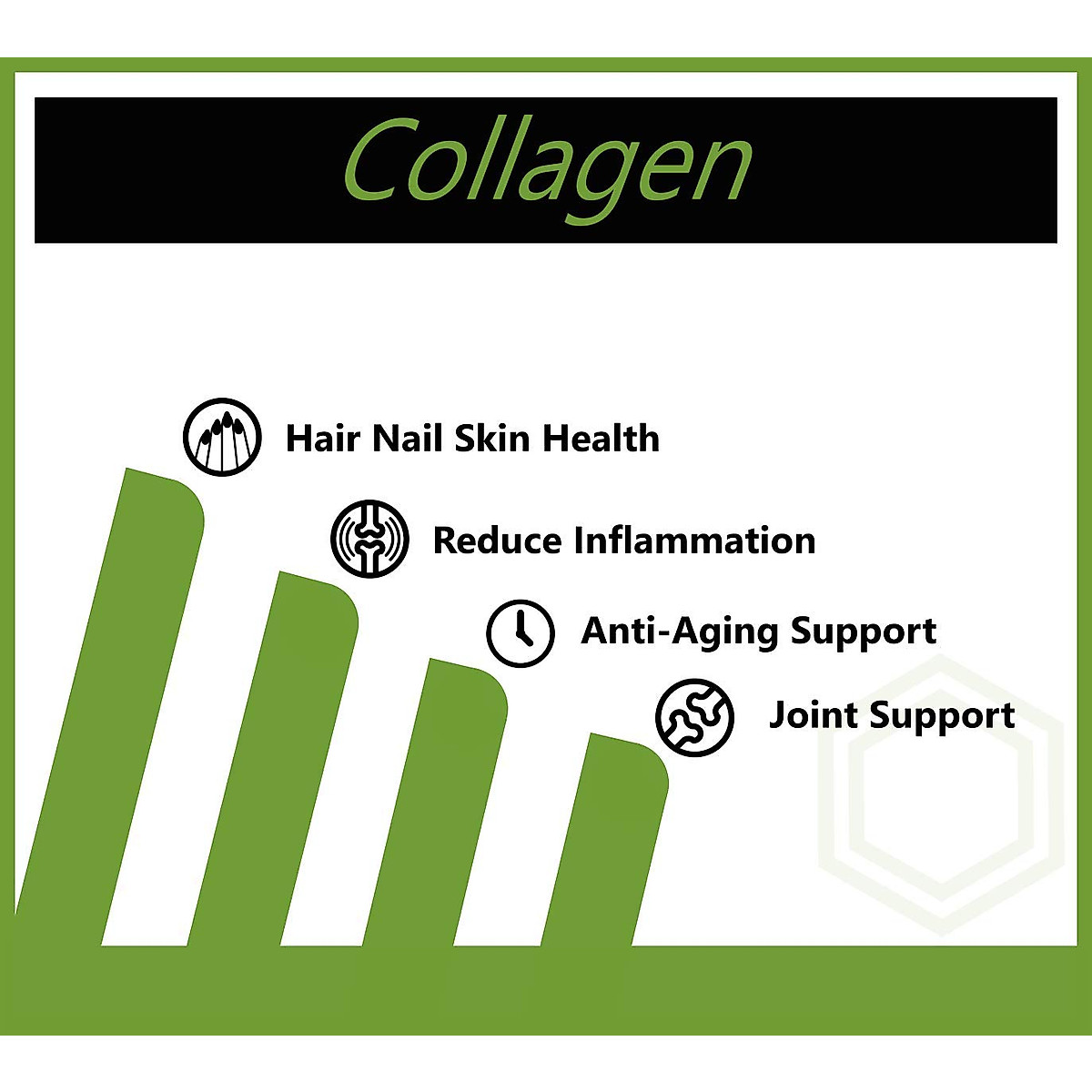 Flambeau Labs Collagen Capsules, 1000mg Collagen (Type I, II, III), 100mg Vitamin C, 100mg Hyaluronic Acid | Anti-Aging, Joint Support, Hair Skin Nail Health