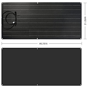 WANJH-SOPAN 800 Watt Solar Panel Kit, with 40A Charge Controller 2 × 400 Watt ETFE Flexible Monocrystalline Solar Panel for 12-24V Battery Charging Car Battery Camper RV Yacht Battery Boat