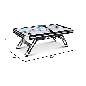 MD Sports 7.5' Titan Air Powered Hockey Overhead Score Table With Pusher and Puck Set