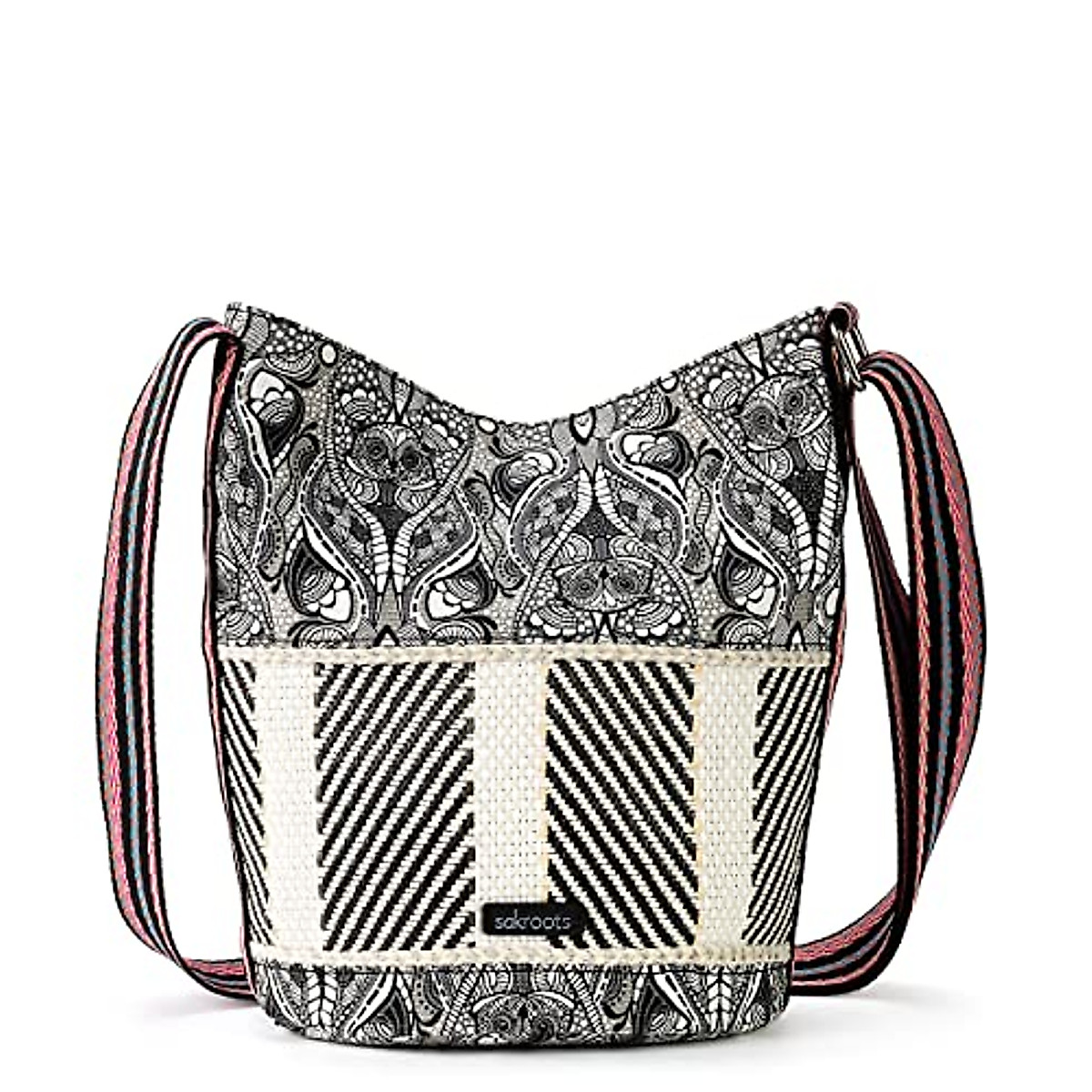 Sakroots womens Catalina Canvas Bucket, Black & White Soulful Desert, One Size US