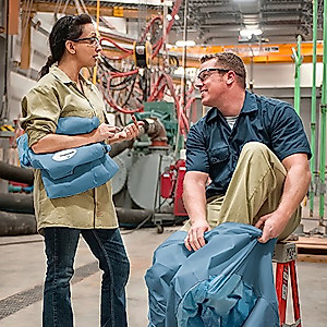 Kleenguard A20 Breathable Particle Protection Hooded Coveralls (58517), REFLEX Design, Zip Front, Elastic Wrists & Ankles, Blue Denim, 4XL, 20 / Case