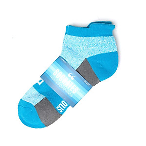 Gone For a Run Inspirational Athletic Running Socks | Women's Woven Low Cut | Inspirational Slogans | Over 25 Styles (Be Strong)