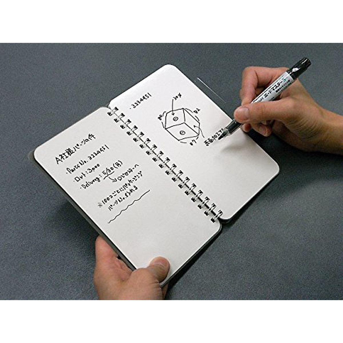 nu board Memo Size (4 x 7 inch) NGSH03FN08 Whiteboard Notebook - Dry Erase Notebook - Mini Size Dry Erase Board - Environmentally Reusable Notebook