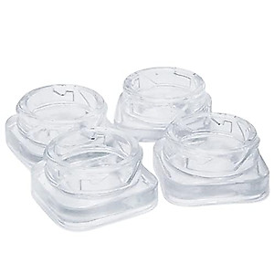 Green Canamaster 90 Pack of 9ml Square Glass Jars with Child Resistant White Lids - Ideal for Storing Concentrates and Other Small Items Safely