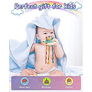 Baby Toys for 6-12-18 Month,12 Pcs Pull String Learning Ropes with Bubble Fidget Toys and Sliding Balls,Baby Boys Girl Birthday Gifts Montessori Toys for 1 2 Year Old