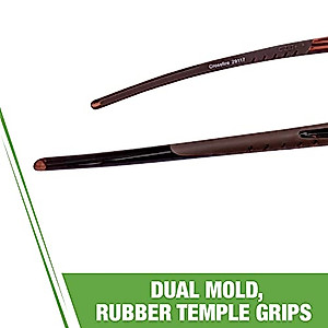 CROSSFIRE29117 Crossfire Brown Safety Glasses, Scratch-Resistant, Frameless