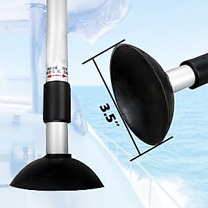 Pactrade Marine Boat Cover Support Poles Adjustable - 34-Inch to 60-Inch (Single) | Aluminum Adjustable Boat Cover Poles for Jon Boat, Pontoon, Bimini Top, Tarp