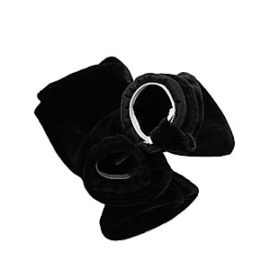 Tbest Plastic Covers Pedal Sleeves Piano,Piano Pedal Cover Foot Pad, 3 Pcs Pleuche Piano Pedal Protective Cover Case Musical Instruments Accessories(Black)