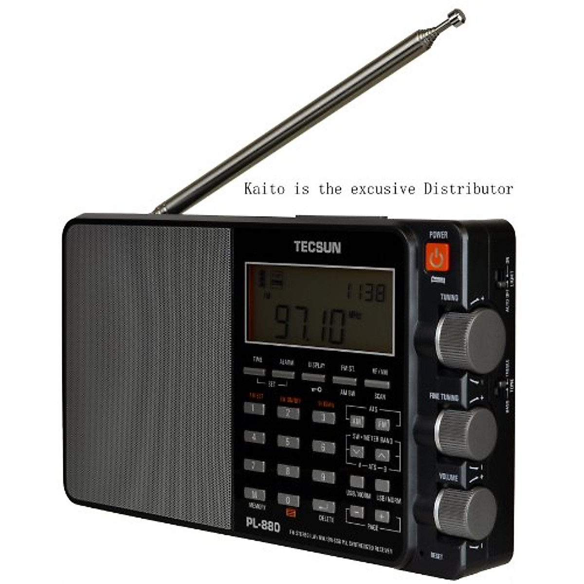 Tecsun PL880 Portable Digital PLL Dual Conversion AM/FM, Longwave & Shortwave Radio with SSB (Single Side Band) Reception