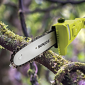 Sun Joe 24V-PS8CMAX-LTE 24-Volt IONMAX Cordless Telescoping Pole Chain Saw Kit, 8-inch, W/ Bonus Spare Chain, 2.0-Ah Battery + Charger