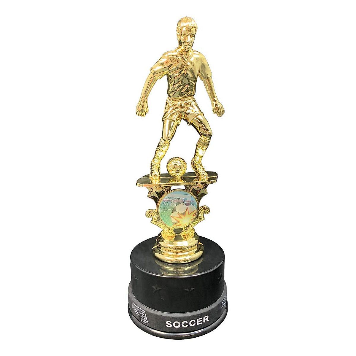 Express Medals Boys Soccer Trophy Award Kits That Include Silicone Soccer Wrist Band Awards (Pack of 10)