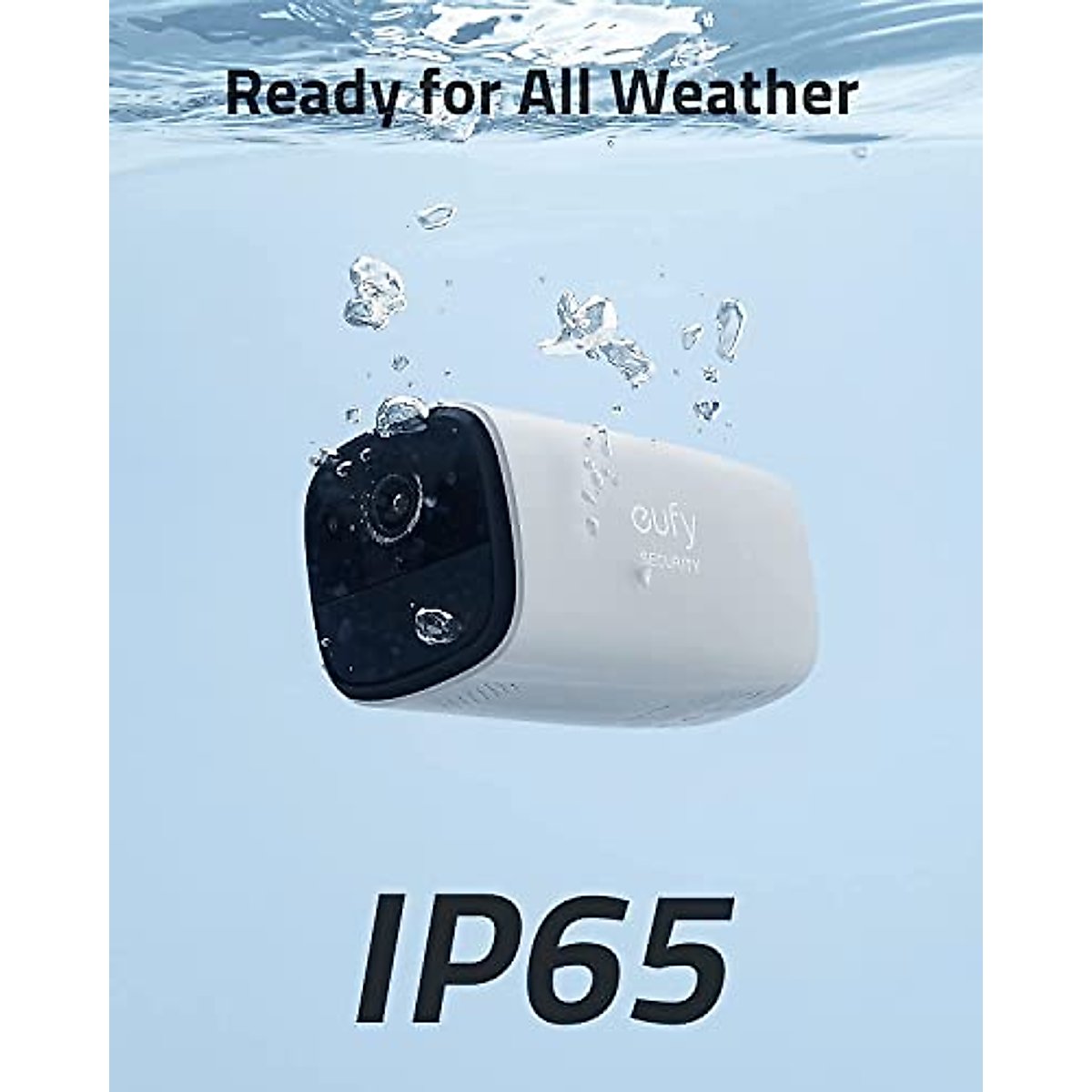 eufy Security, SoloCam E40, Outdoor Security Camera, WiFi, Wireless, Wire-Free, Advanced AI Person-Detection, Two-Way Audio, 2K Resolution, 90dB Alarm, IP65 Weatherproof, No Monthly Fee (Renewed)