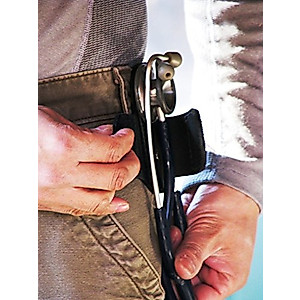 The BATCLIP (Black) - Premium Leather Handmade Clip-on Stethoscope Hip Holder; no More Neck Carrying, Loss, or Misplacement. Proudly Carry Your high-end Stethoscope with Taste and Style.