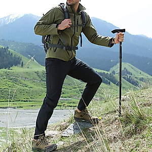 Folding Cane, Trekking Poles for Men, Women, Collapsible Walking Stick, Walking Cane with Carrying Bag, Adjustable,Lightweight, Anti Shock, Rubber Base for Hiking Camping