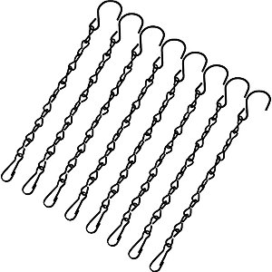 EBOOT 8 Pack 9.5 Inches Hanging Chains for Bird Feeders, Billboards, Chalkboards, Planters and Decorative Ornaments (Black, 9.5 Inch)