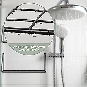 Wall Floating Shelves 2 Pack, No Drill Adhesive Mount, Black Metal Hanging Shelf, Storage Bookshelf Rack for Bathroom, Bedroom, Kitchen, Laundry, Dorm, Office, Garage, Decor Dispaly and Organization