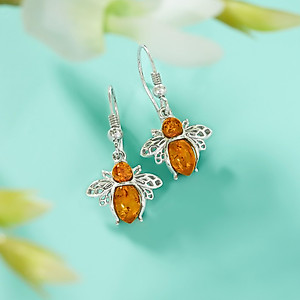 Ross-Simons Bumblebee Earrings in Sterling Silver