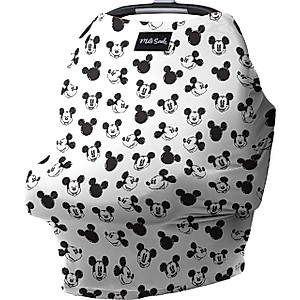 Milk Snob Original Disney 5-in-1 Cover - Nursing Cover for Breastfeeding - Baby Car Seat Cover, Carseat Canopy & Stroller - Essential All-in-One Cover - Gift for Mom, Baby (Mickey Mouse Sketch)