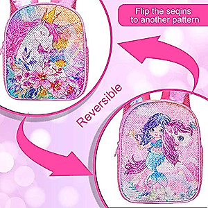 Toddler Backpack with Leash, Unicorn Safety Harness Leashes, Mini Bookbag for Children Baby Little Girls