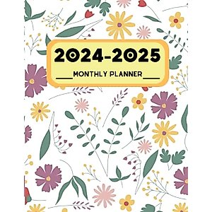 2024-2025 Monthly Planner: 2 Year Schedule Organizer With Holidays from Jan 2024 - Dec 2025