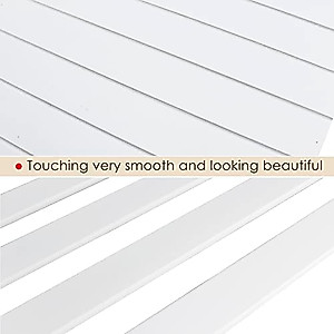 SMIBUY Bamboo Shoe Rack Bench, 3-Tier Shoe Organizer Storage Shelf for Entryway Hallway Bathroom Living Room (White)