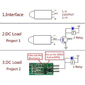 Stemedu HC-SR505 Mini Infrared PIR Motion Sensor, Micro IR Pyroelectric Human Movement Detector Sensors Module (Pack of 5)