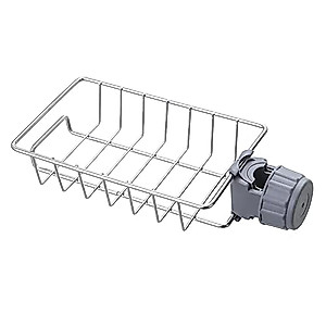 SeroNi Stainless Steel Tap Shelf for Sponges, Wipes and Sink Accessories Large