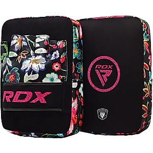 RDX Women Boxing Pads Focus Mitts, Ladies Flora Skin Hook and Jab Target Hand Pads, Great for Muay Thai, Martial Arts, MMA, Kickboxing, Karate Training, Padded Punching, Coaching Strike Shield