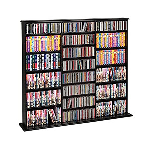 Prepac Triple Width Wall Storage Cabinet, Black