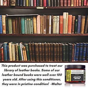 Beeswax Leather Conditioner Recommended by Pros for Genuine Leather, 6 OZ, Made in USA, All-Natural & Non-Toxic