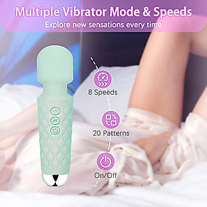 KINGWAND Handheld Back Massager-Rechargeable Mini Massager, Deep Tissue Massager, Used for Shoulder, Waist, Back Pain Relief, Portable Stick Massager, Full Body Massage.