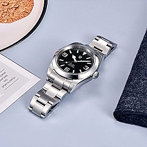 Pagani Design Watches for Men Automatic Diver Watch Sapphire Glass Stainless Steel 40MM Waterproof Wrist Watch (Black-1)