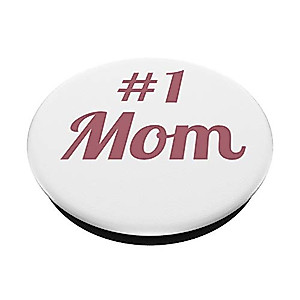#1 Mom Rose Gold Number One PopSockets PopGrip: Swappable Grip for Phones & Tablets