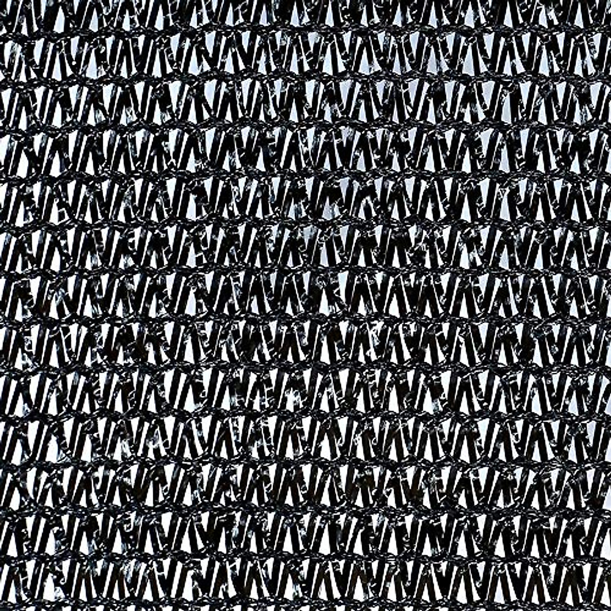 JTsuncover- Black 75% Shade Cloth Mesh Sun Block Net Mesh Shade for Garden Patio UV Resistant - Grommets Each 1ft - 10 ft x 20 ft